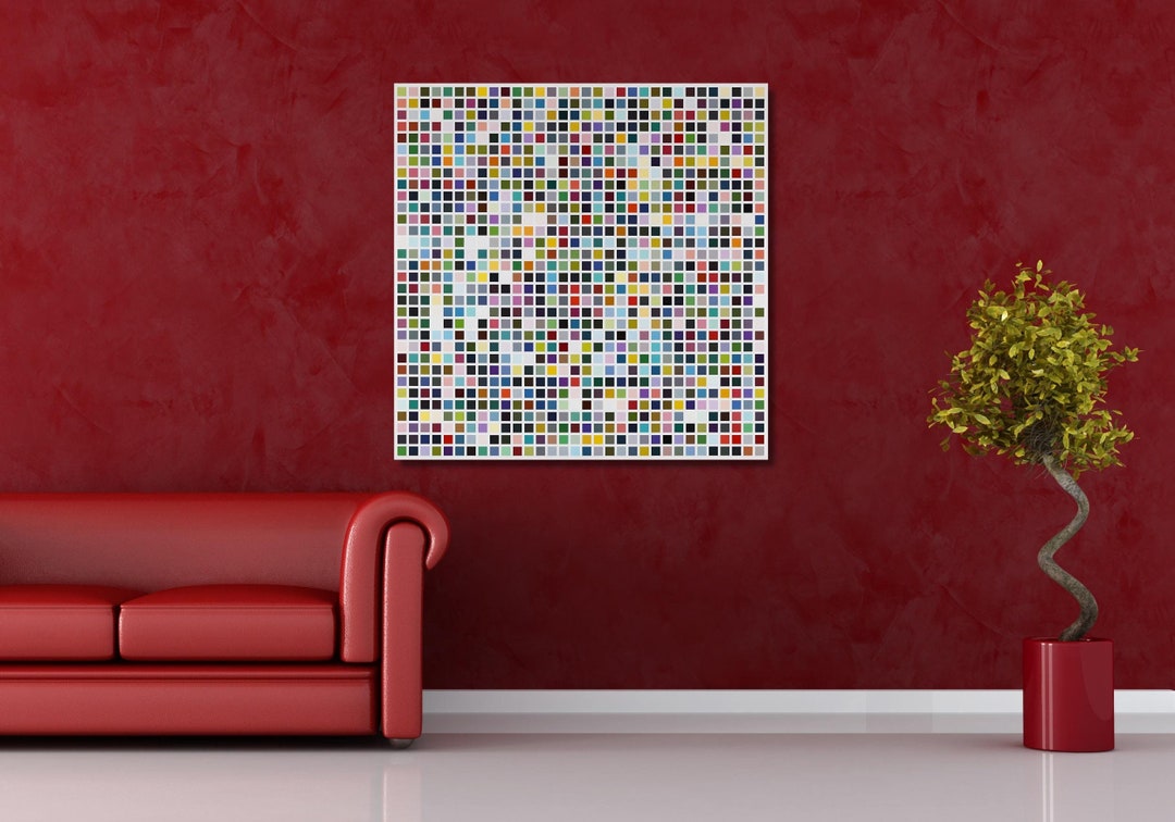 Gerhard Richter 1024 Colours Wall Art Prints Canvas Posters, Conceptual ...