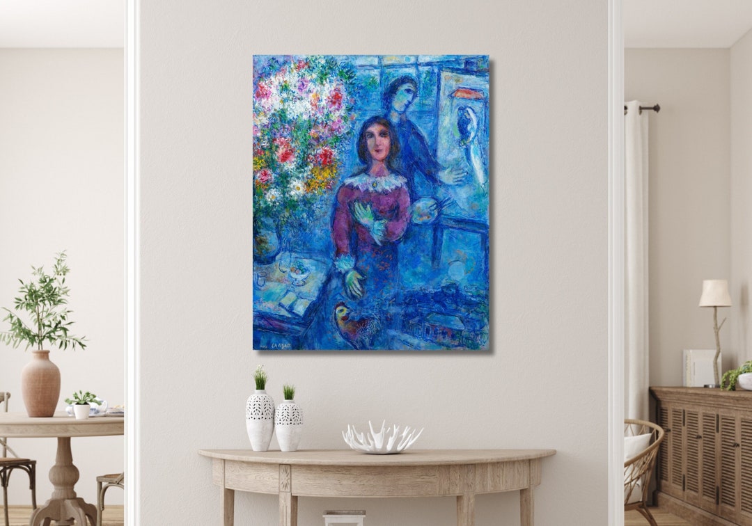 Marc Chagall "the Model" Oil Painting Print Arts, Marc Chagall Artwork ...