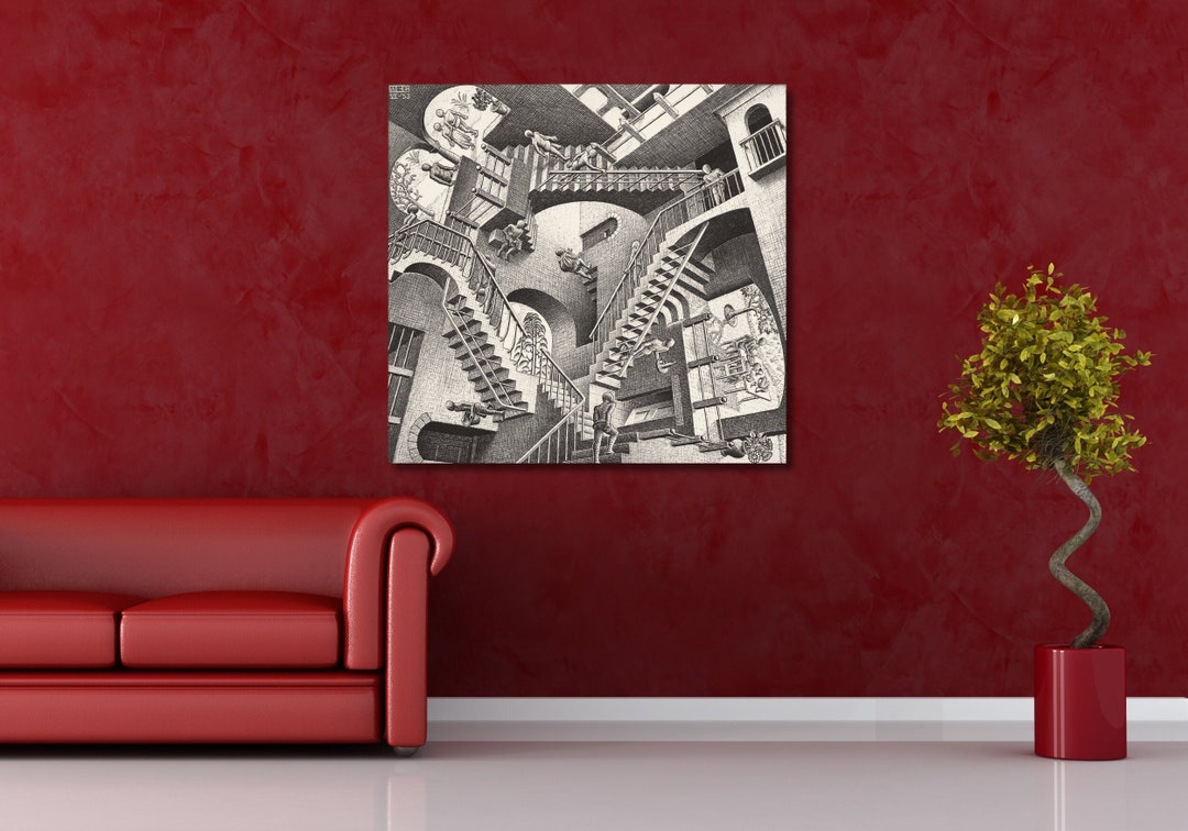 Maurits Cornelis Escher Relativity Oil Painting Prints, Maurits ...