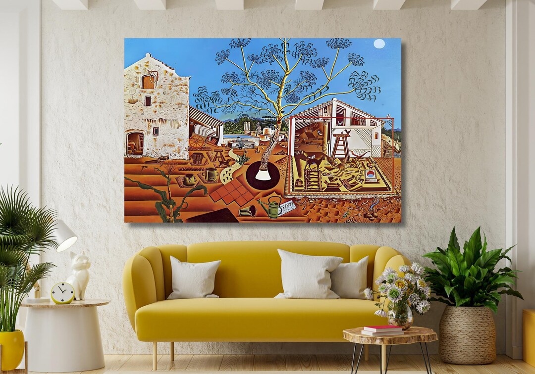 Joan Miro the Farm Oil Painting Print, Joan Miro Exhibition Print, Joan ...