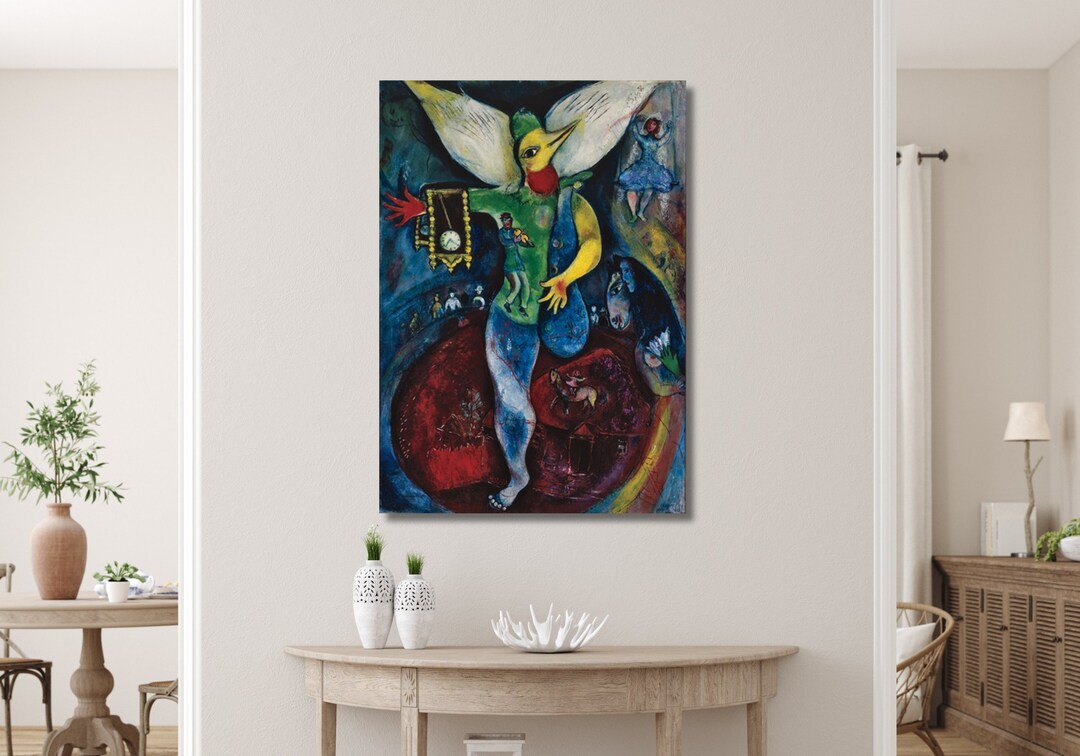 Marc Chagall the Juggler Paintings, Marc Chagall Artwork Poster Print ...