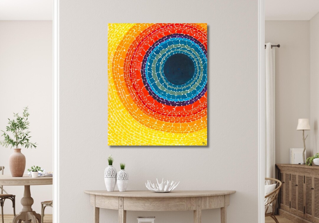 The Eclipse by Alma Thomas 1970 Oil Painting Poster, Alma Thomas Wall ...