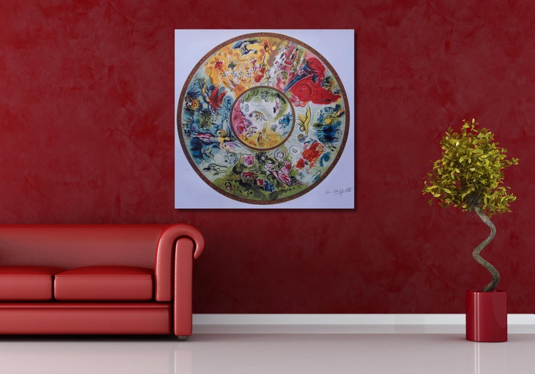 Marc Chagall Marc Chagall Paris Opera Ceiling 1913 Painting Arts, Marc ...