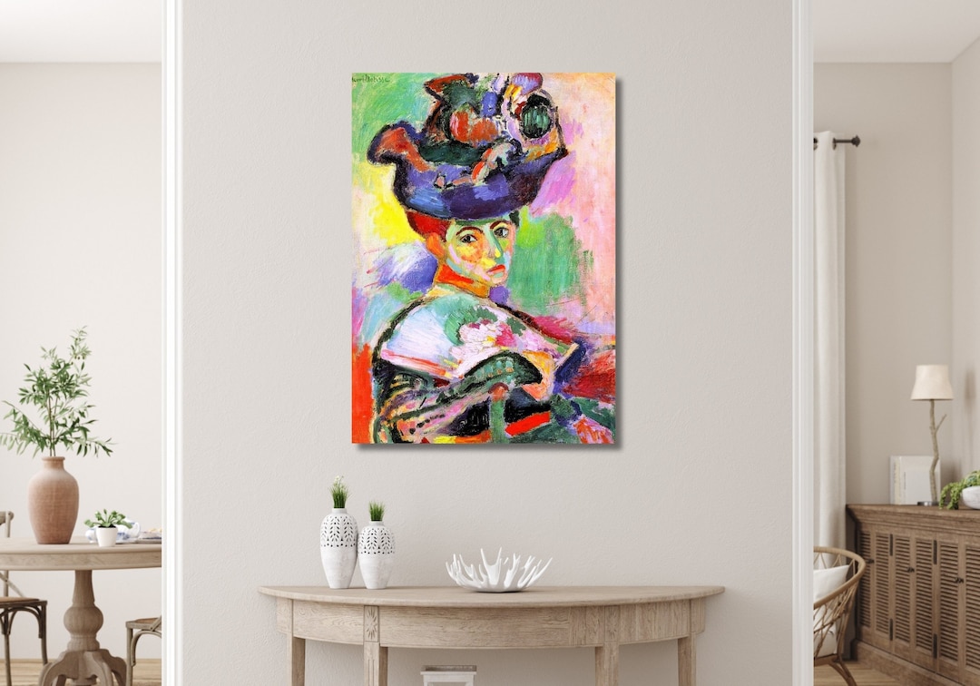 Henri Matisse Woman With a Hat 1905 Oil Painting, Henri Matisse Artwork ...