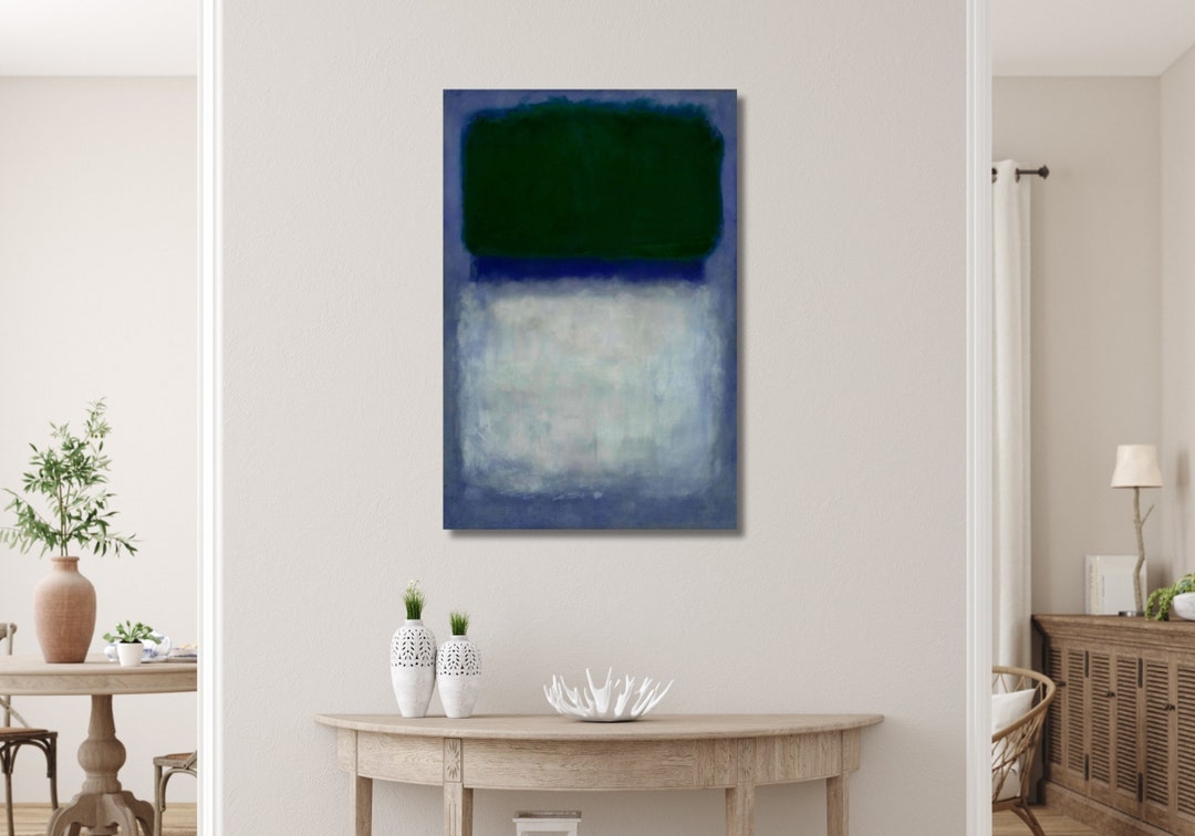 Mark Rothko Classic Black-blue Oil Painting Print, Mark Rothko Canvas ...