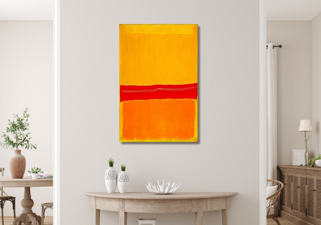 Mark Rothko Yellow and Orange Painting, Mark Rothko Exhibition Art ...