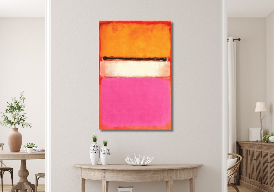 Mark Rothko Pink and Orange Painting, Mark Rothko Exhibition Art, Mark ...