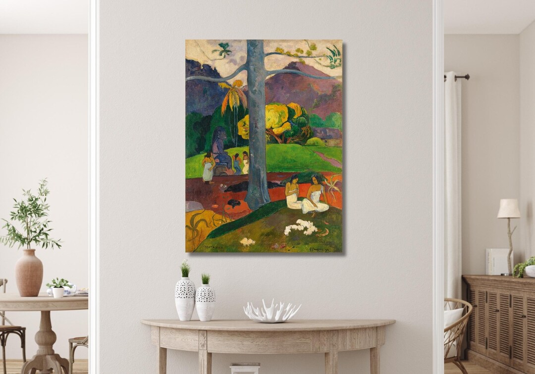 Mata Mua in Olden Times by Paul Gauguin Oil Painting Print, Paul ...
