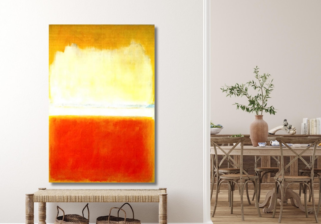 Mark Rothko YELLOW - RED Oil Painting Prints, Mark Rothko Exhibition ...