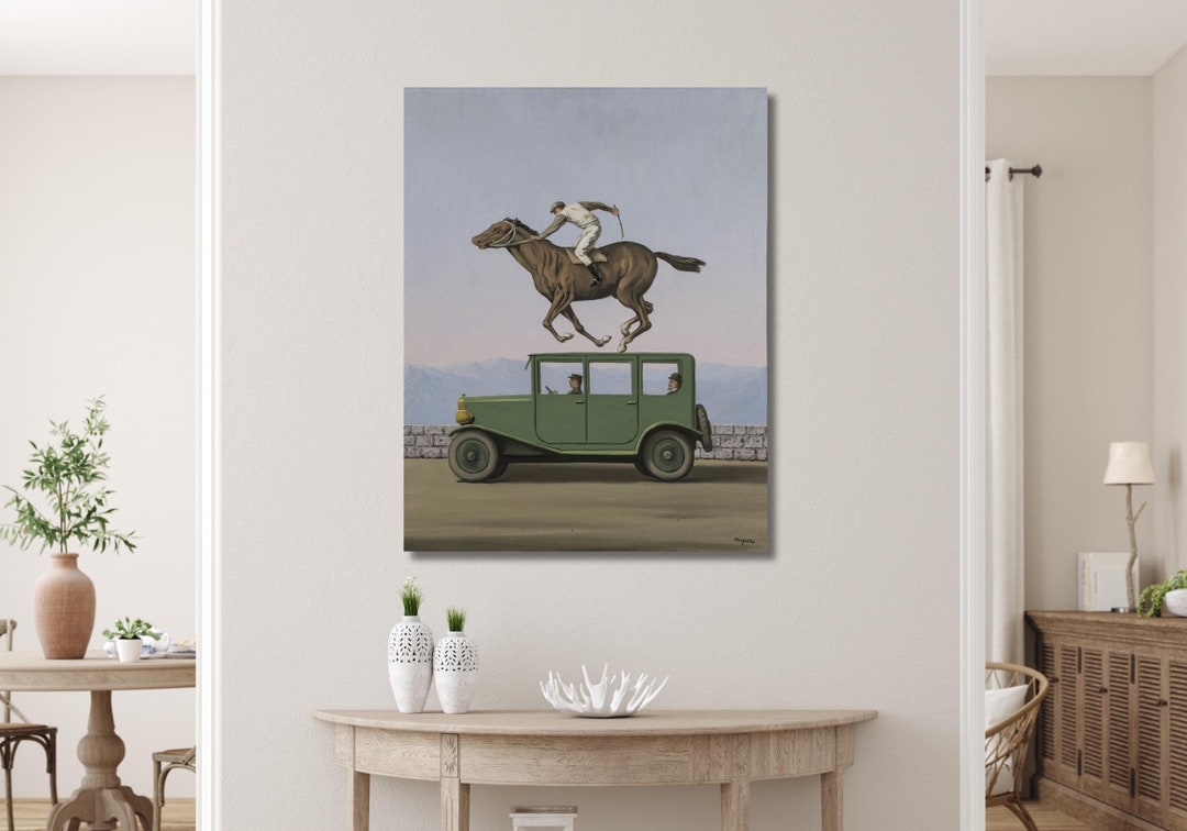 René Magritte "the Anger of Gods" Oil Paintings Print Art, Rene ...