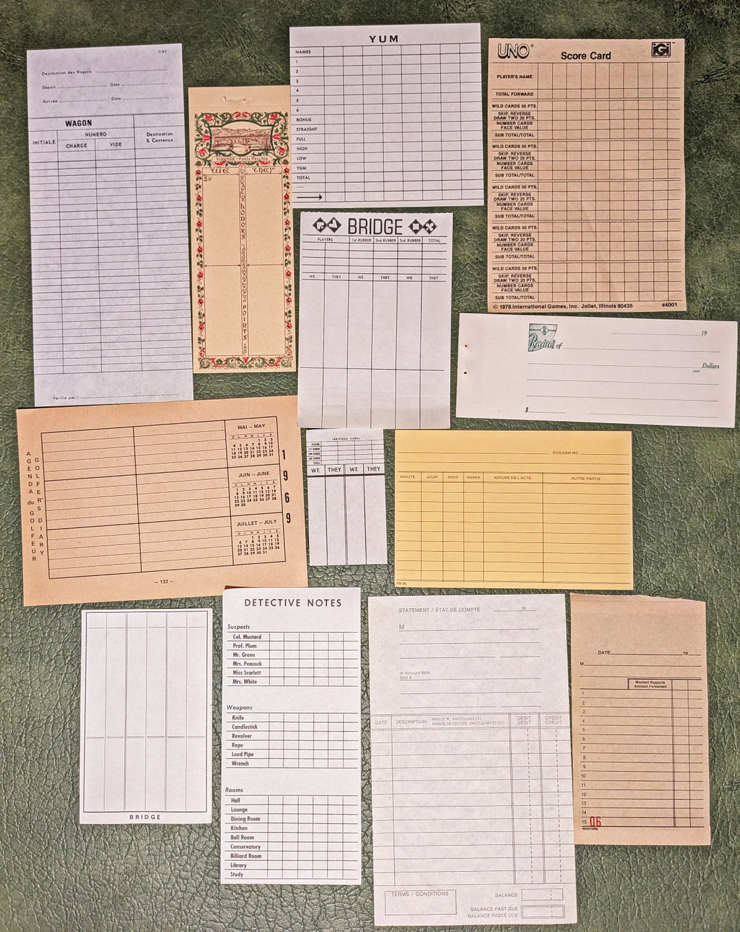 Vintage Mix Pads Sheets - Etsy