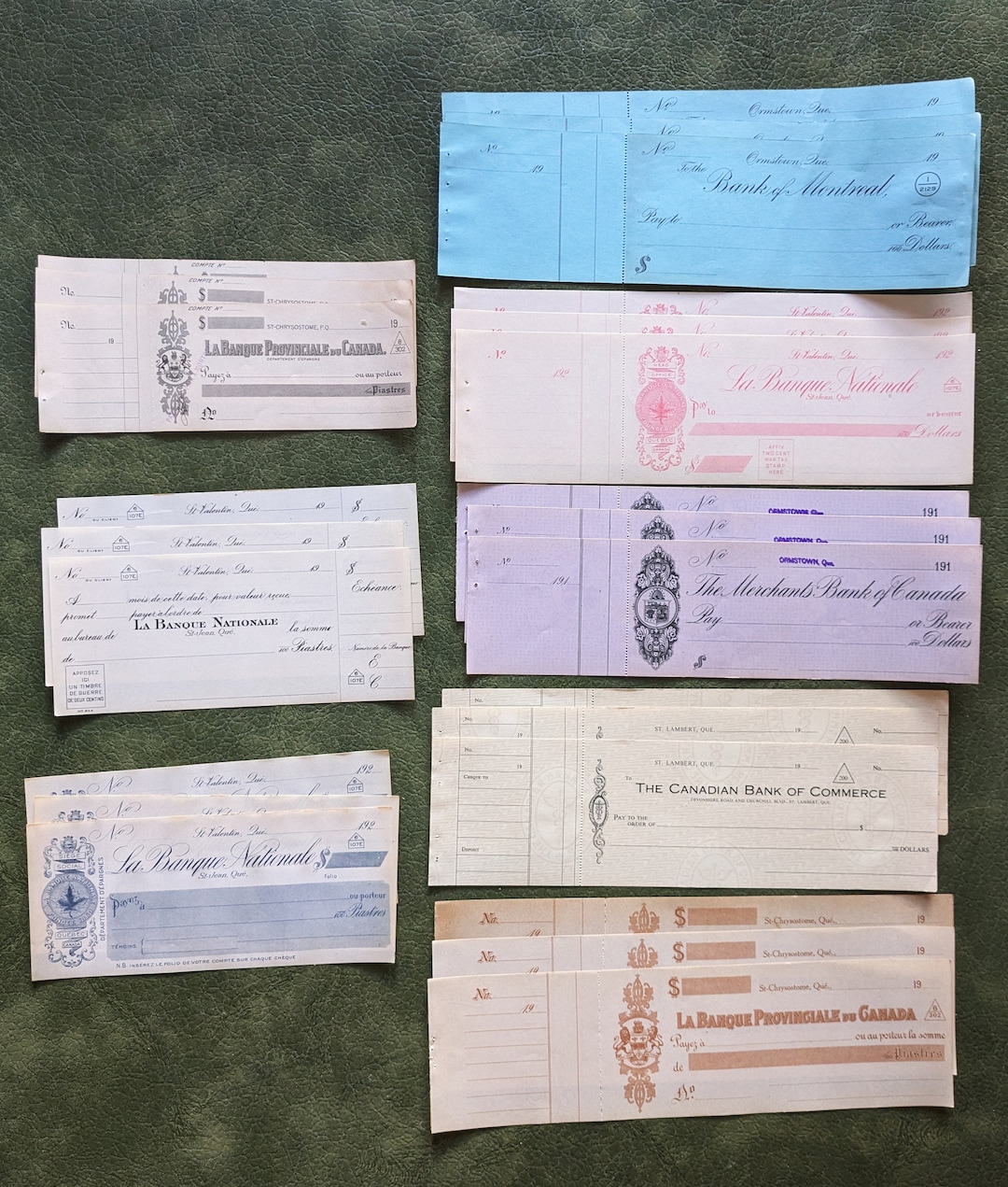 Antique Blank Checks - Etsy