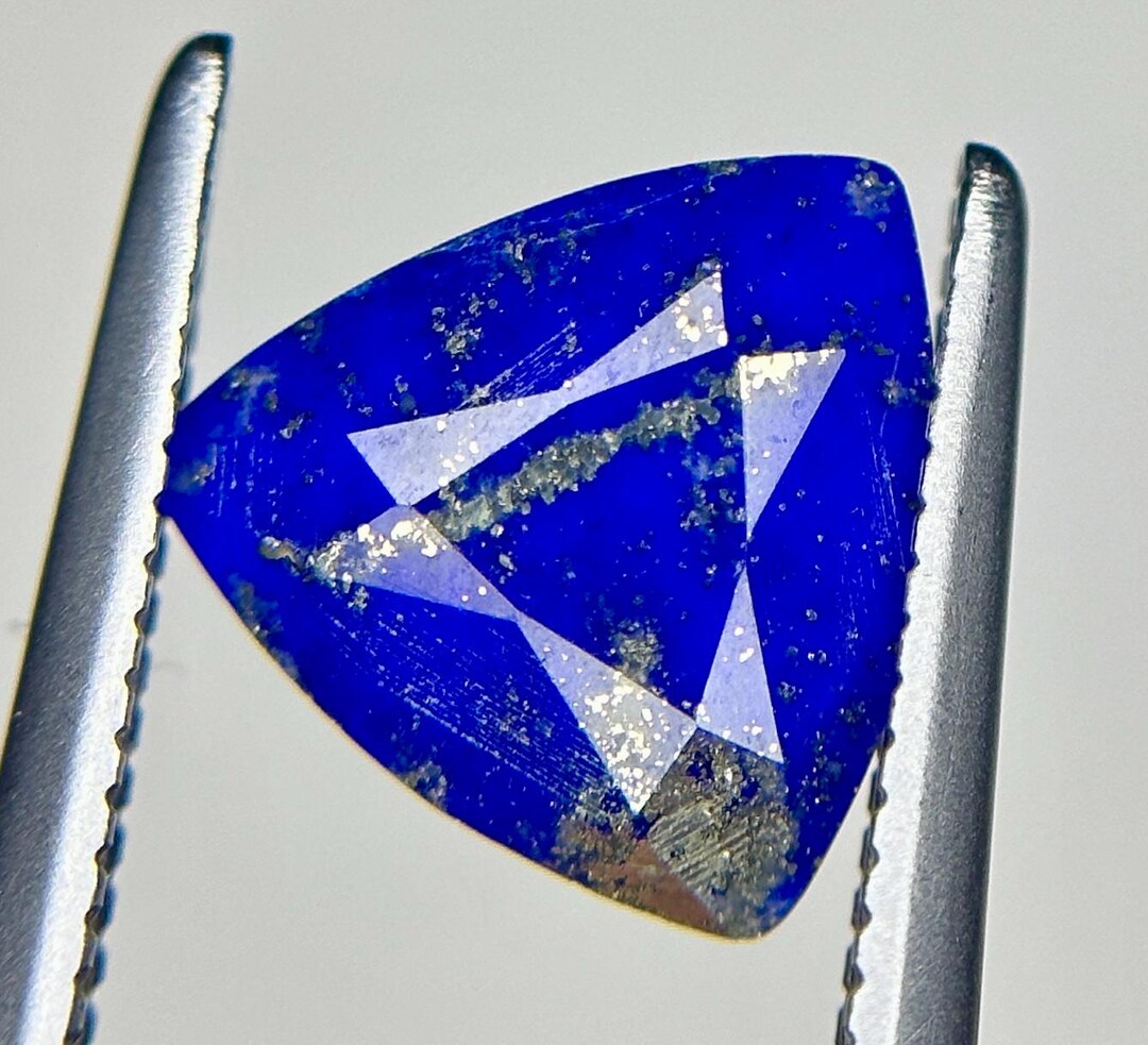 0.88 Carat Lazurite,pyrite Cut Gemstone From Badakhshan Afghanistan - Etsy