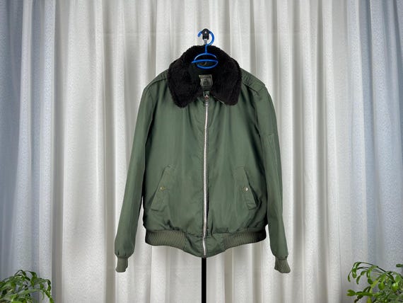 1973 Belgian Military Bomber Jacket Pilot Style Cold-… - Gem