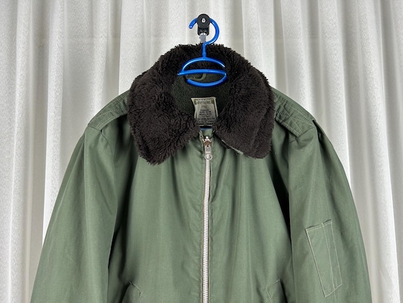 1973 Belgian Military Bomber Jacket Pilot Style Cold-… - Gem