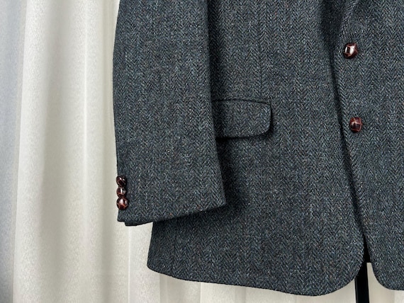 Harris Tweed Wool Blazer for Hector Russell Kiltmaker… - Gem
