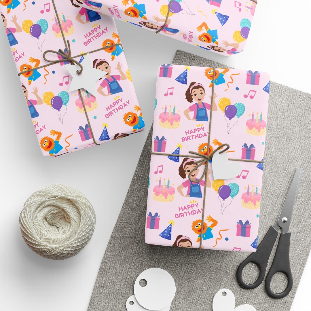 Pink Birthday Gift Wrapping Papers - Party Supplies for Kids ...