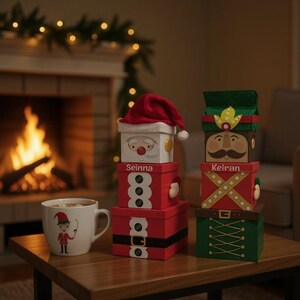 Personalised Santa Stackable Christmas Eve Box | Personalised ...