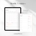 2025 Pink Digital Planner-minimalist Dated Calendar, Goodnotes ...