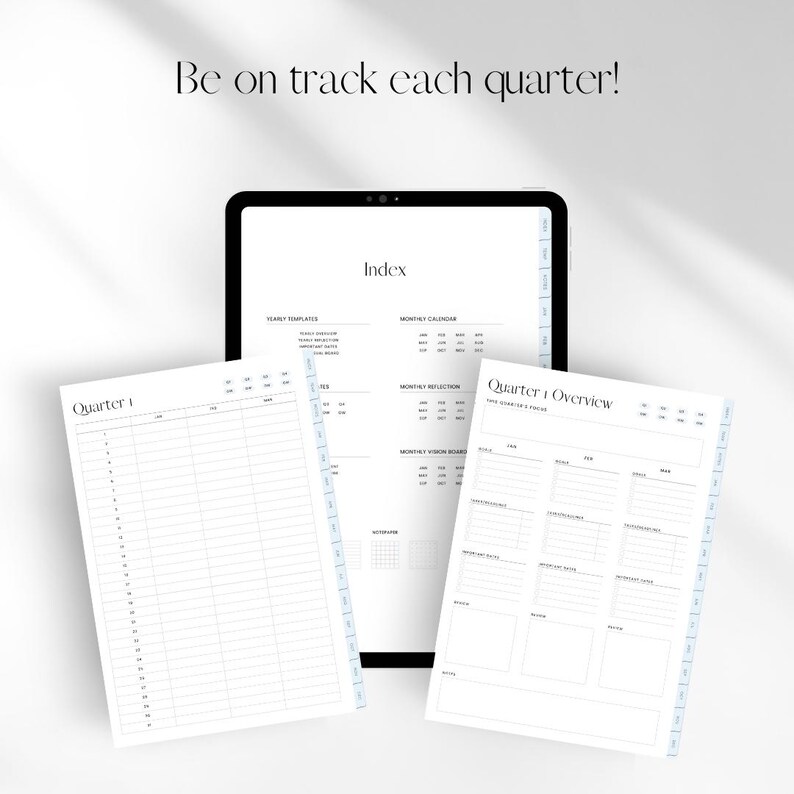 2025 Blue Digital Planner-minimalist Dated Calendar, Goodnotes ...