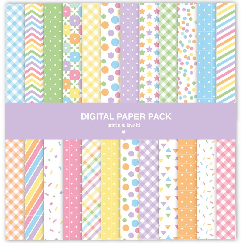 Easter Digital Paper - Etsy
