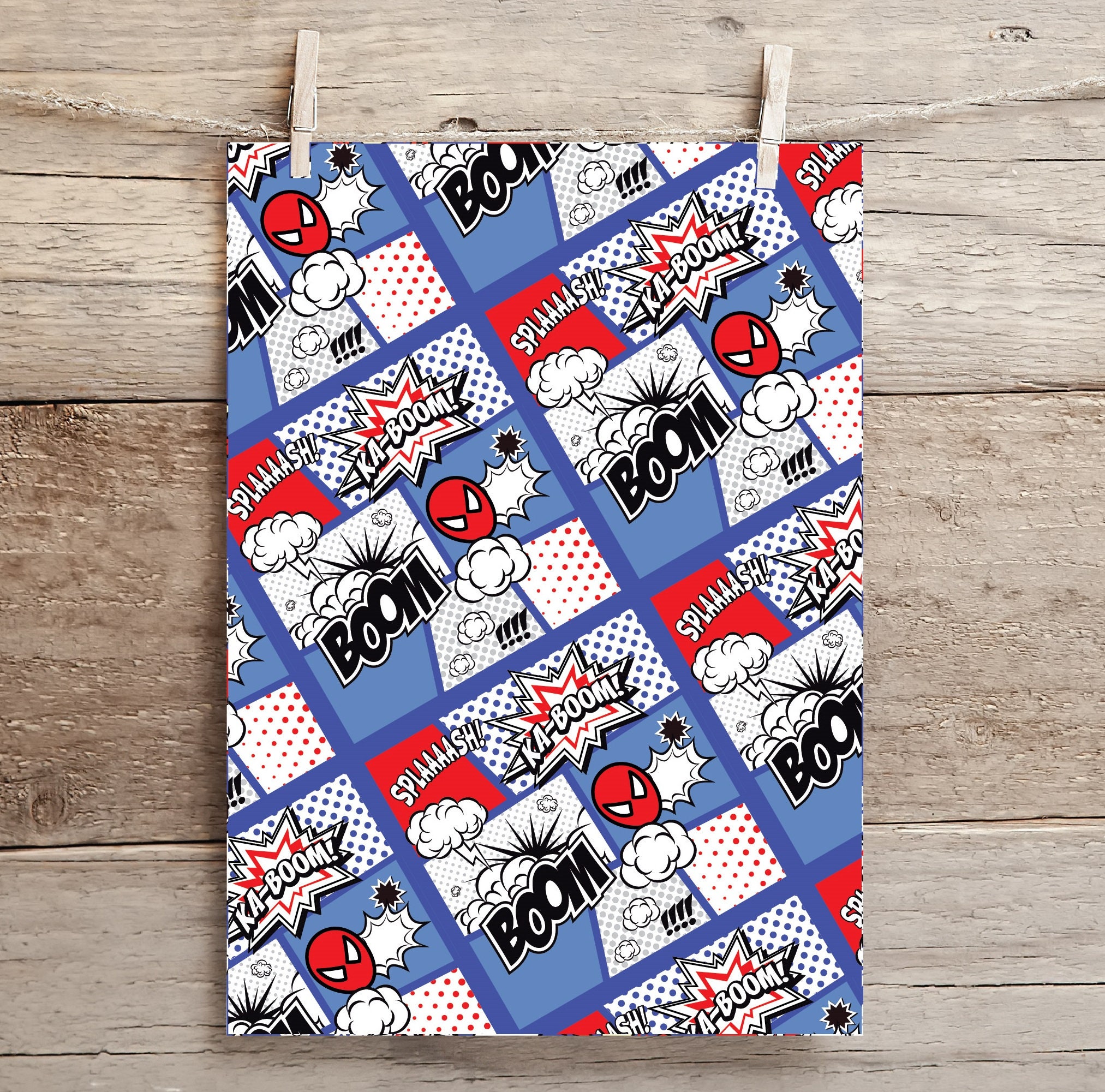 Spiderman Digital Paper Pack, Printable Scrapbooking (digital Download ...