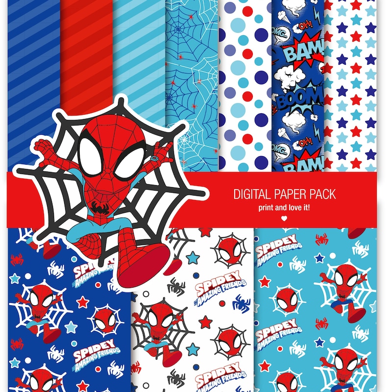 Spiderman stickers printable - Etsy México