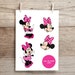Minnie Mouse Digital Paper Pack, Scrapbooking Clip Art (digital ...