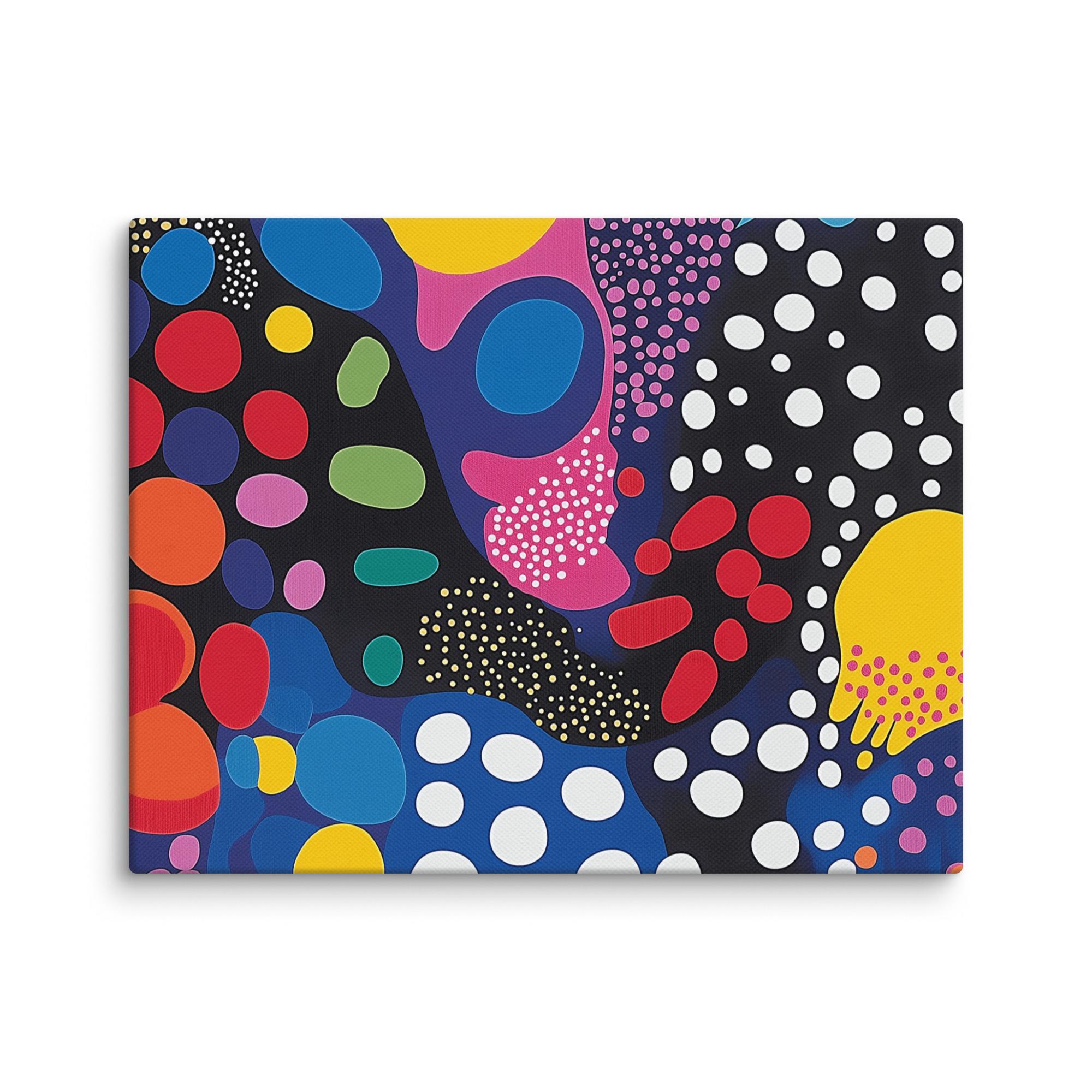 Polka Dot Art Yayoi Kusama Style Abstract Art Vibrant Decor Polka Dot ...