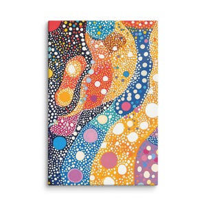 Colorful Art Print Dot Art Yayoi Kusama Style Abstract Art Vibrant ...