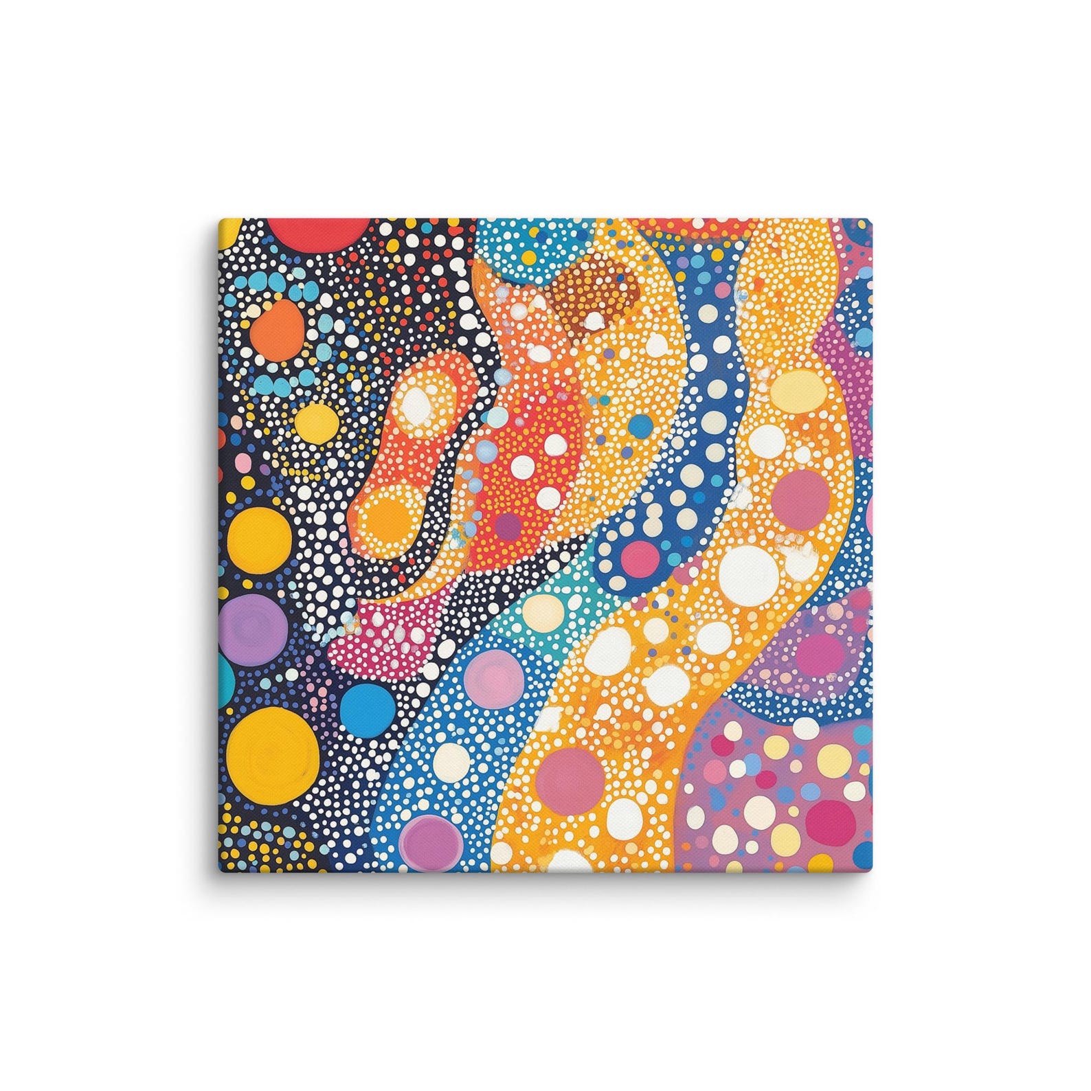 Colorful Art Print Dot Art Yayoi Kusama Style Abstract Art Vibrant ...