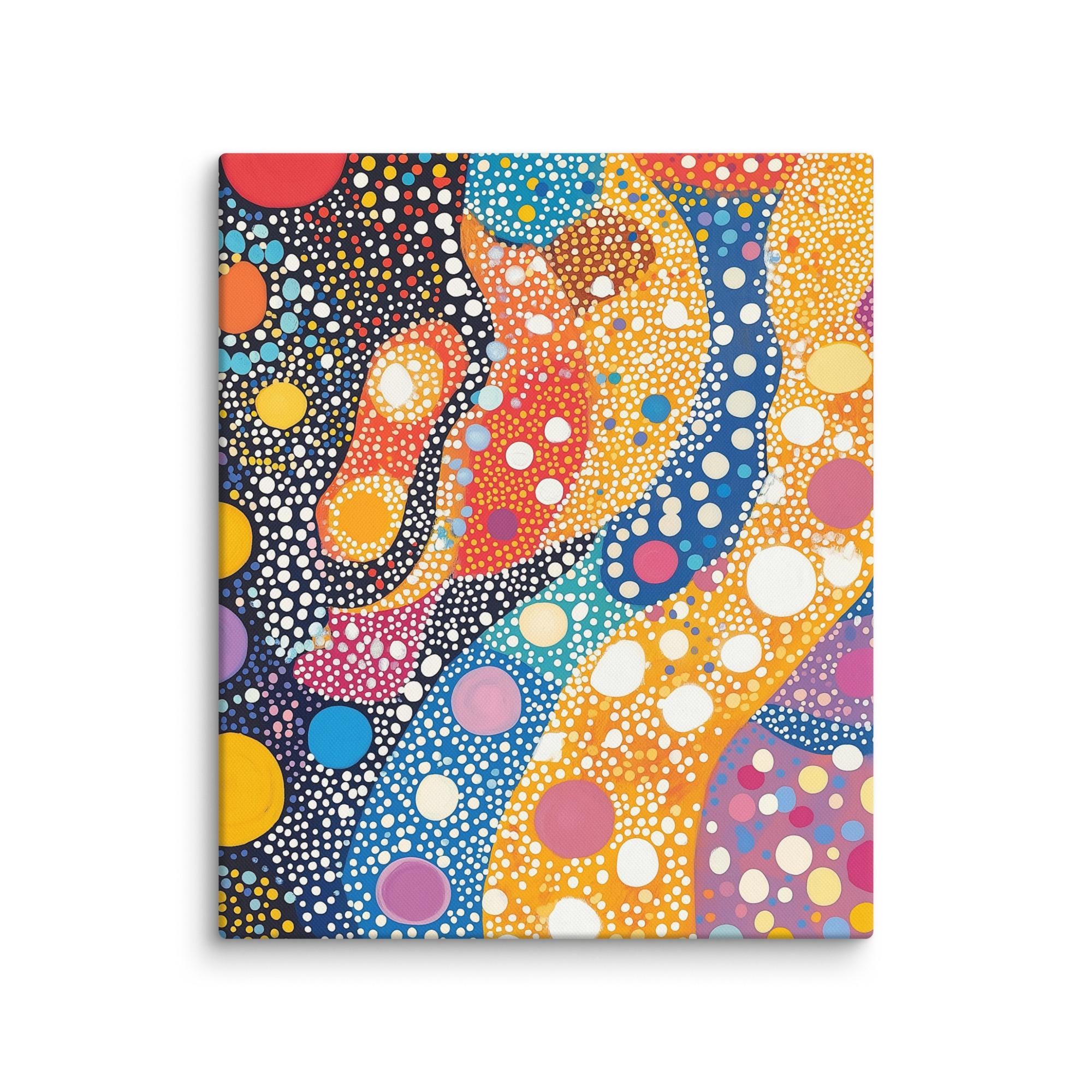 Colorful Art Print Dot Art Yayoi Kusama Style Abstract Art Vibrant ...