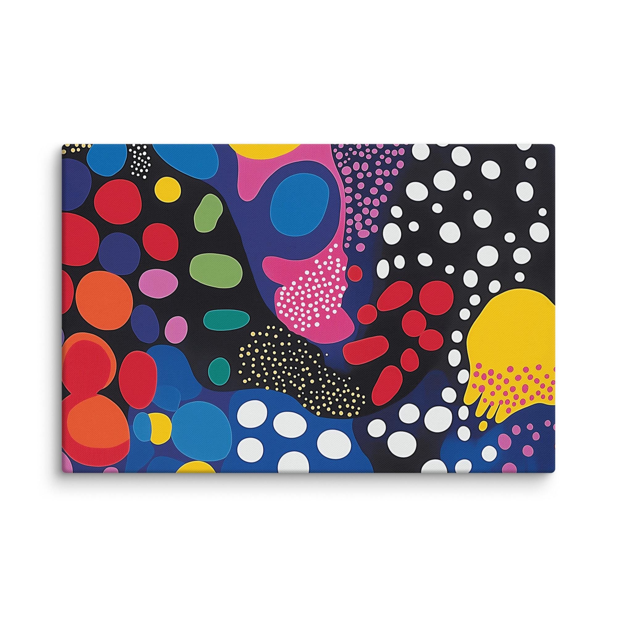 Polka Dot Art Yayoi Kusama Style Abstract Art Vibrant Decor Polka Dot ...