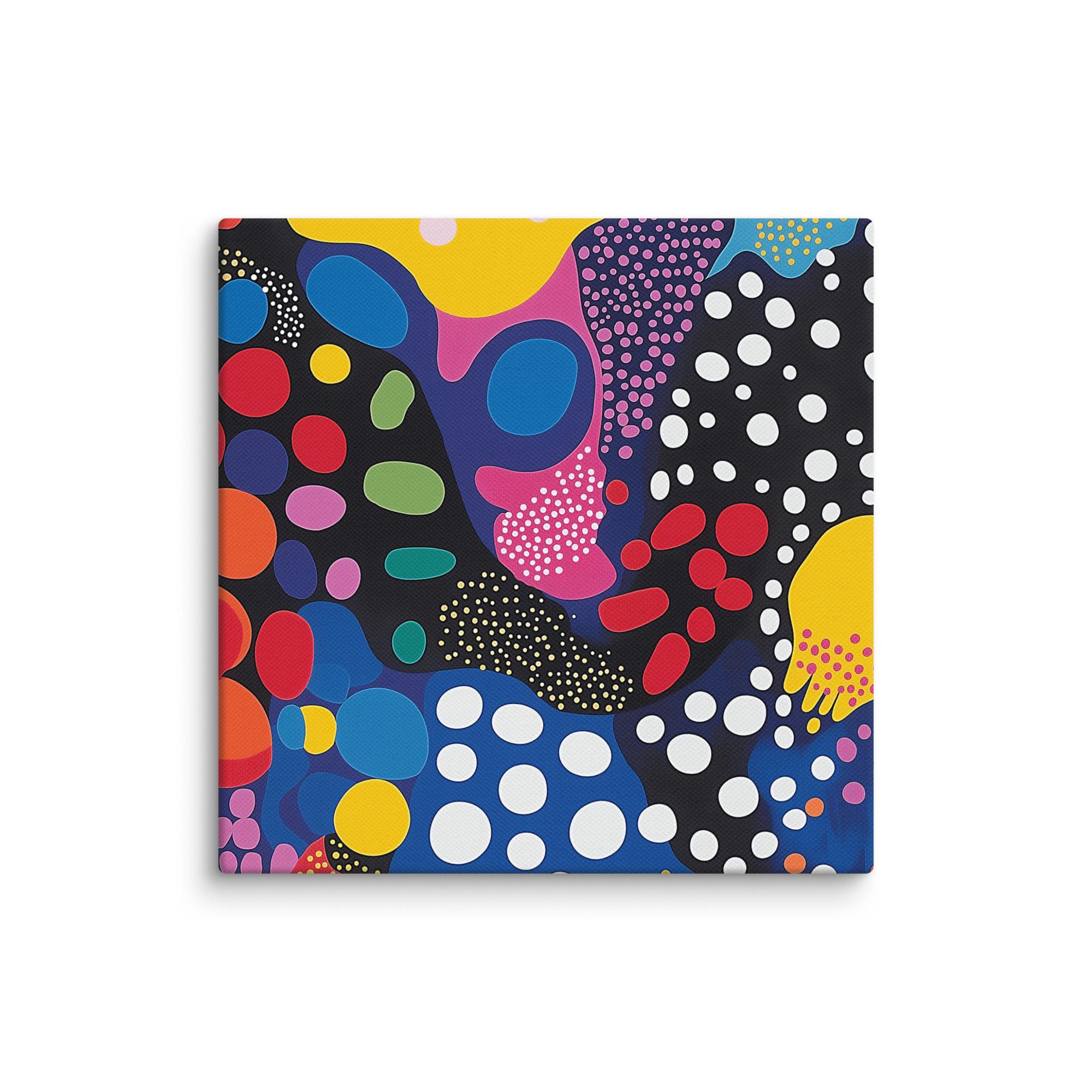 Polka Dot Art Yayoi Kusama Style Abstract Art Vibrant Decor Polka Dot ...