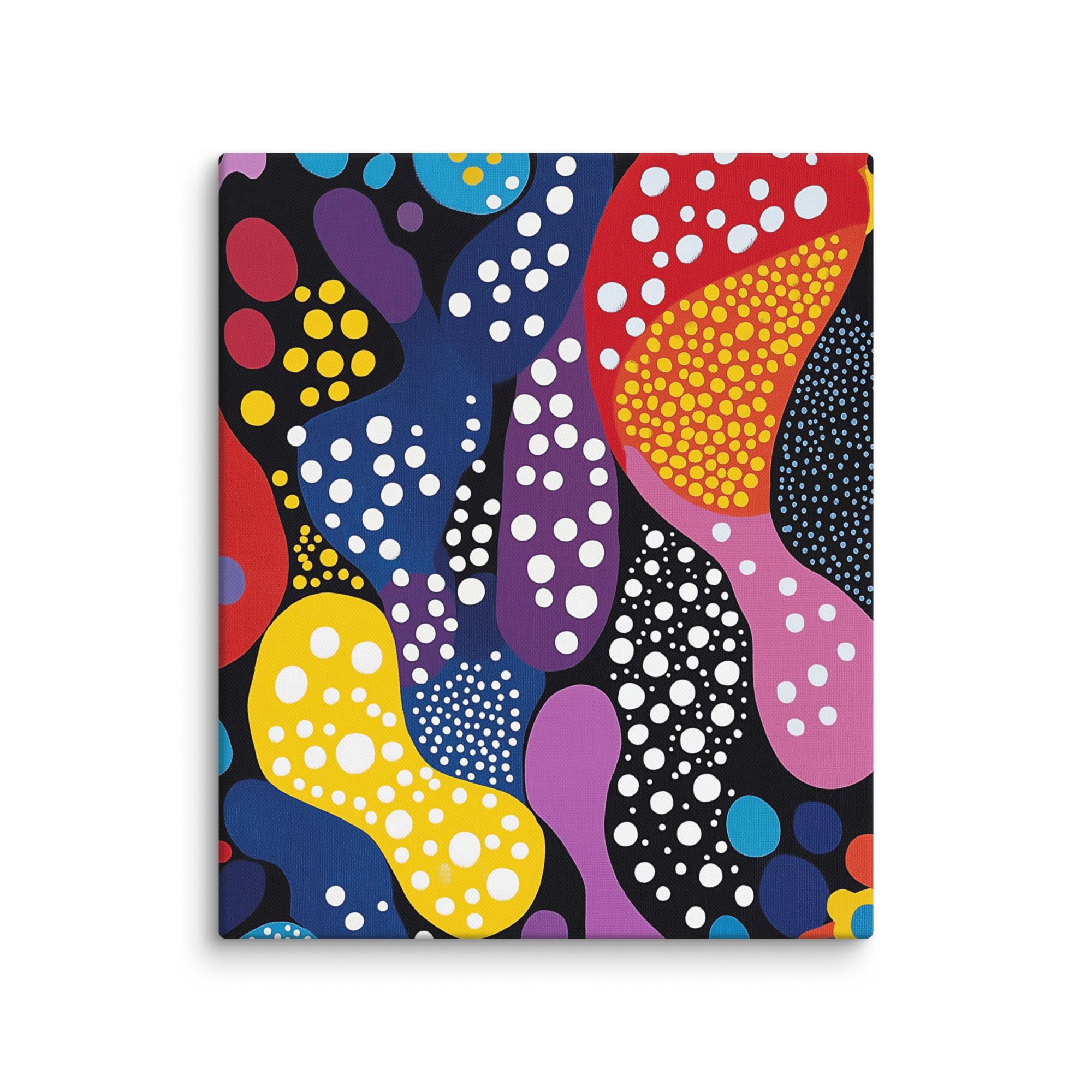 Colorful Dots Patterned Art Playful Print Bold Art Vibrant Colors ...