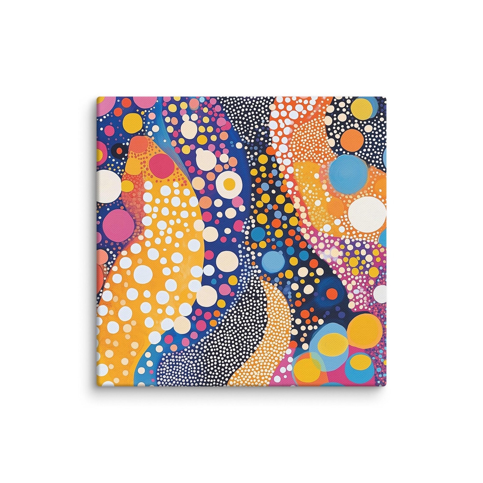 Colorful Dots Patterned Art Playful Print Bold Art Vibrant Colors ...