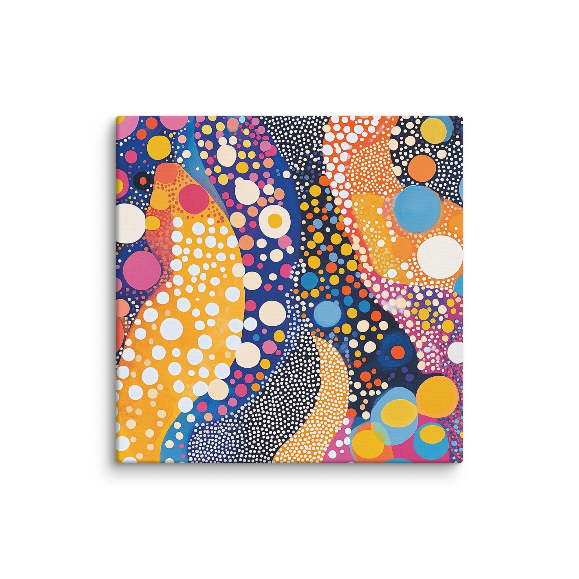 Colorful Dots Patterned Art Playful Print Bold Art Vibrant Colors ...