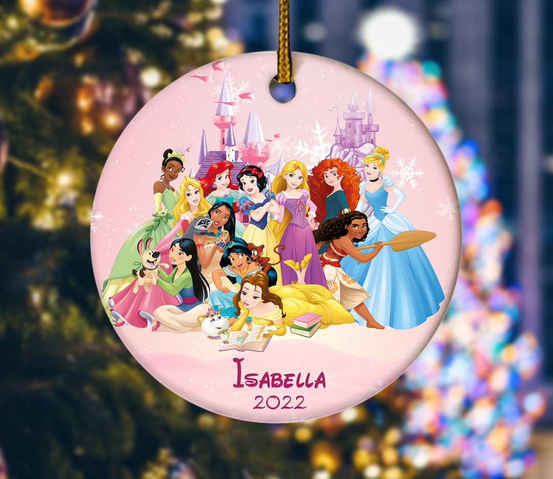Disney Princesses Christmas Ornament-princess Christmas Ornament-disney ...