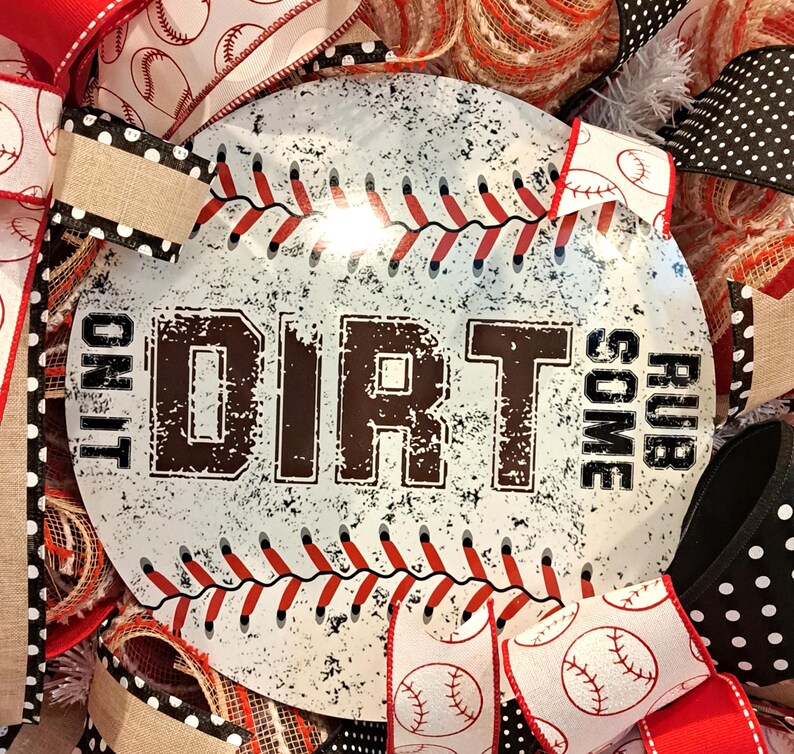 Baseball Wreath for Front Door| Rustic Baseball Decor| Sports Wreath ...