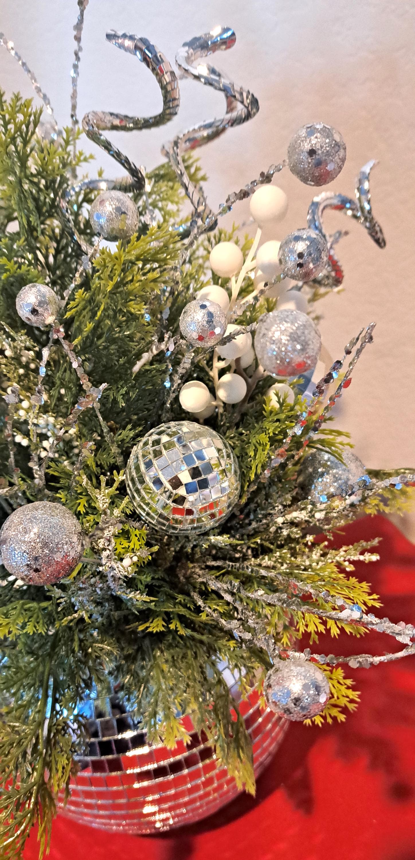 Disco Ball Holiday Centerpiece New Year's Centerpiece Modern Table ...