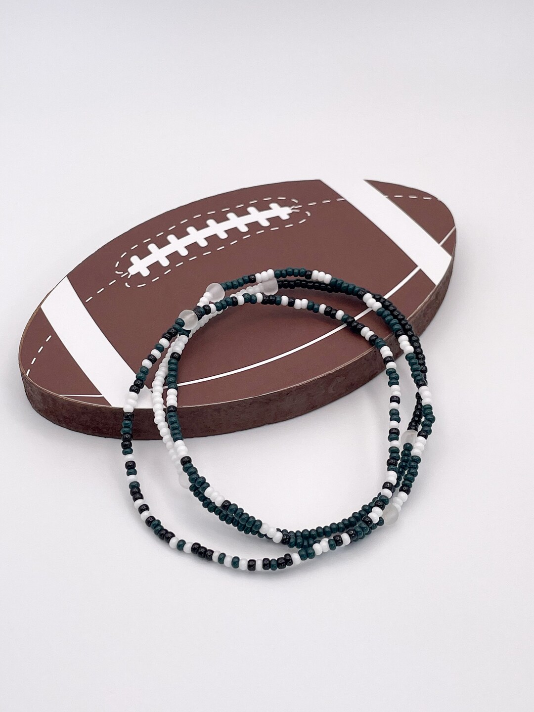 Philadelphia Eagles Seed Bead Bracelets | Handmade NFL Jewelry, Boho ...