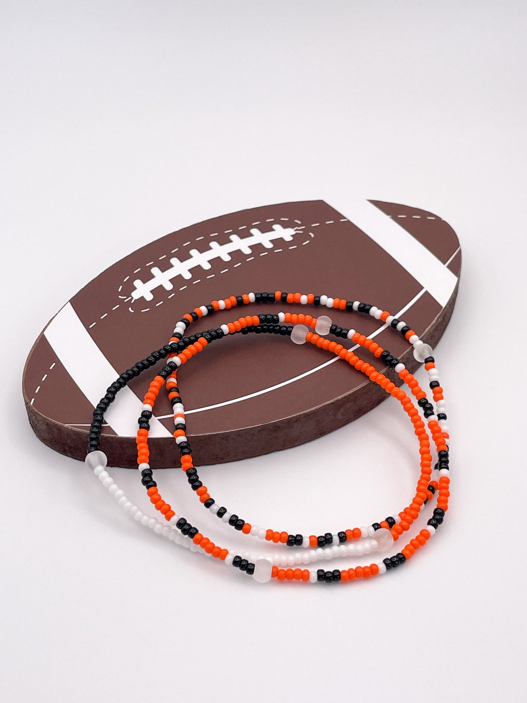 Cincinnati Bengals Seed Bead Bracelets | Handmade NFL Jewelry, Boho ...