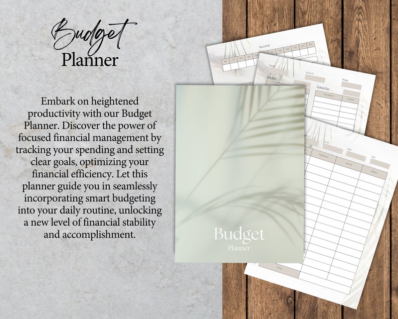 Budget Planner Printable PDF Financial Planner Printable Budgeting ...