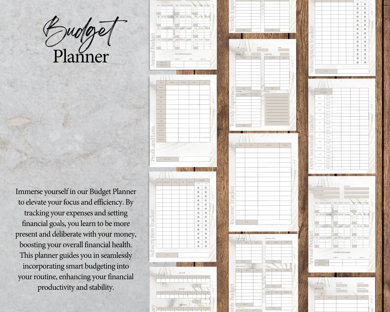 Budget Planner Printable PDF Financial Planner Printable Budgeting ...