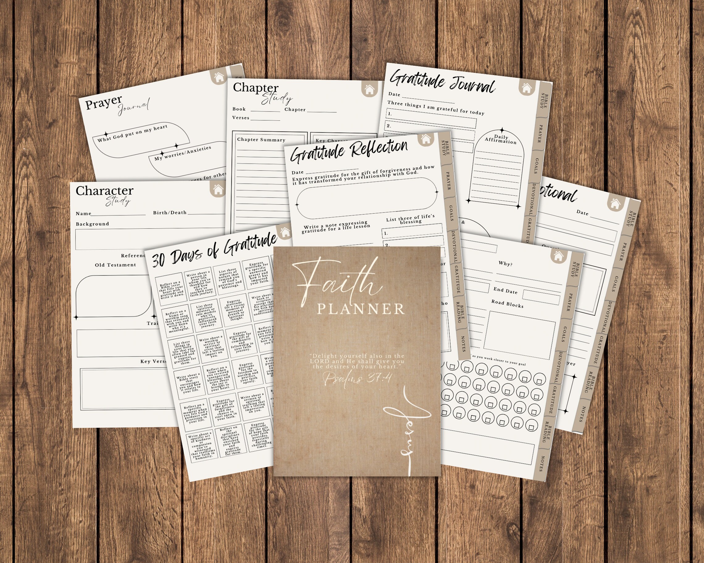 Prayer Journal Printable Bible Study Guide Faith Based Planner Prayer ...