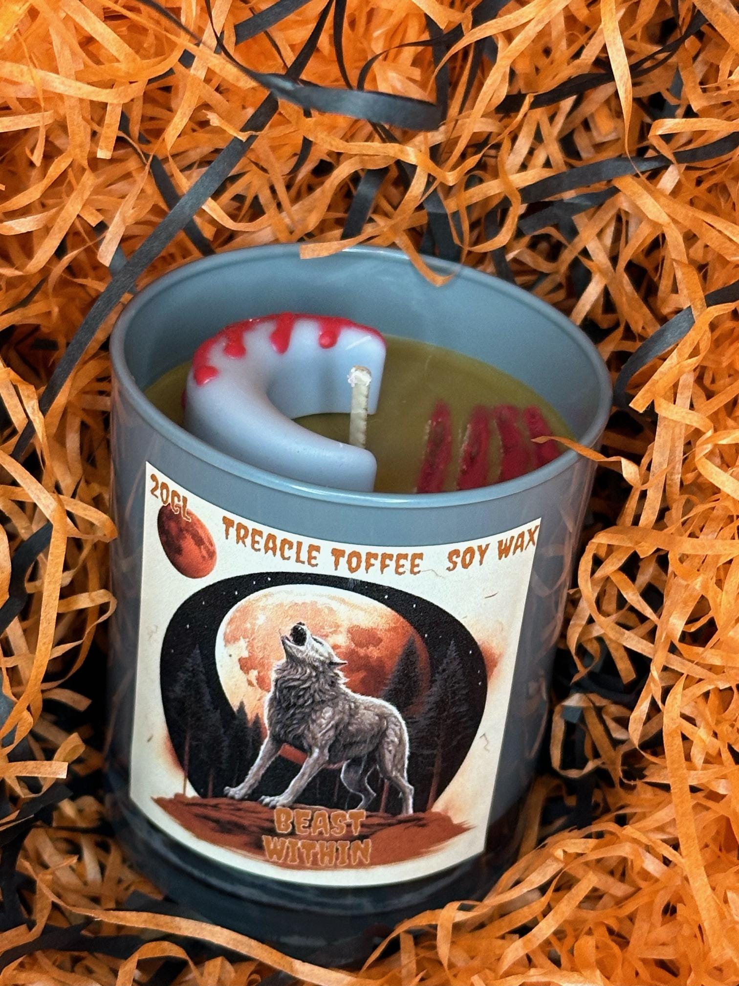 Werewolf Horror Themed Candle | Horror Gifts | Halloween Decor | Spooky ...