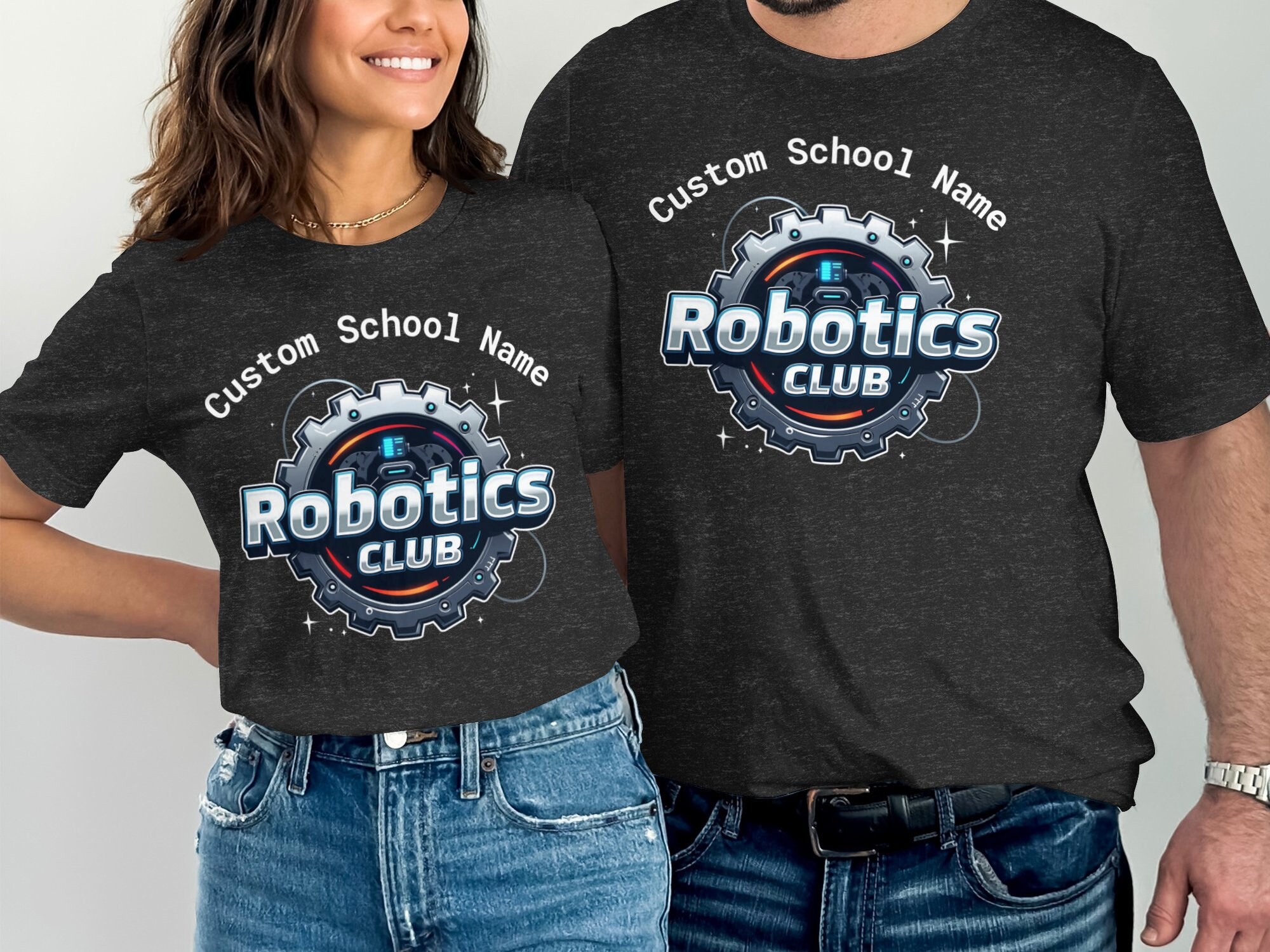 Customizable Robotics Club T-shirt, Personalized School Team Tees ...