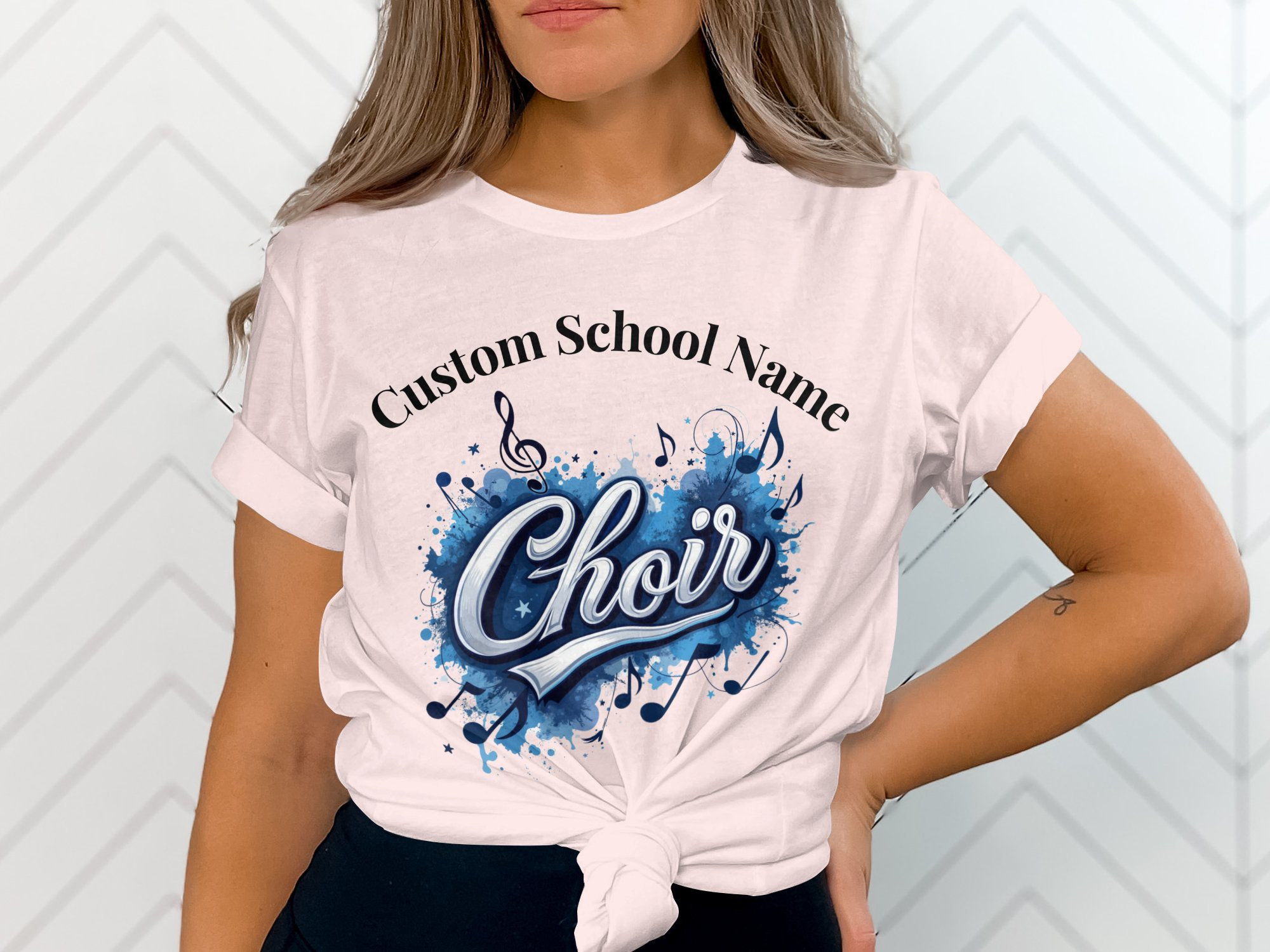 Custom School Name Choir Shirt, High School Choir T-shirt, Personalized ...