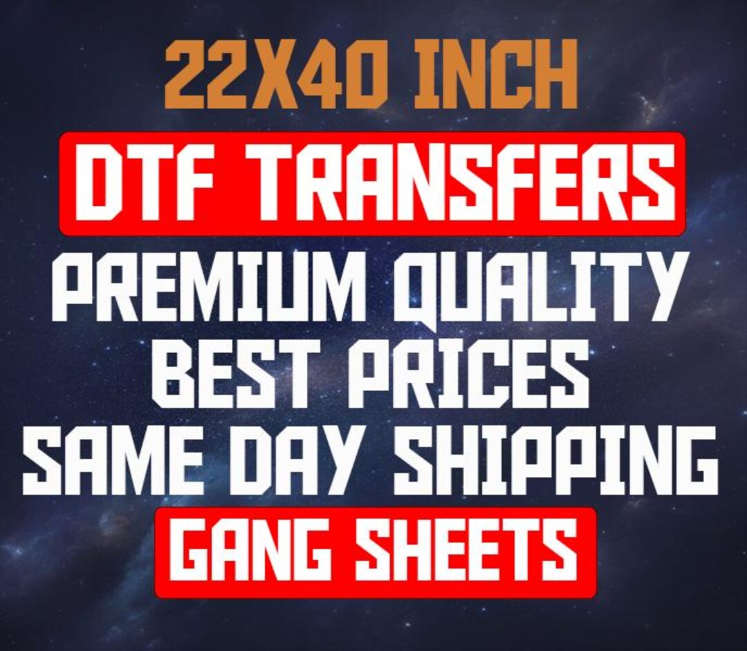 Custom DTF Transfers: Gang Sheet, T-shirt Heat Transfer - Etsy