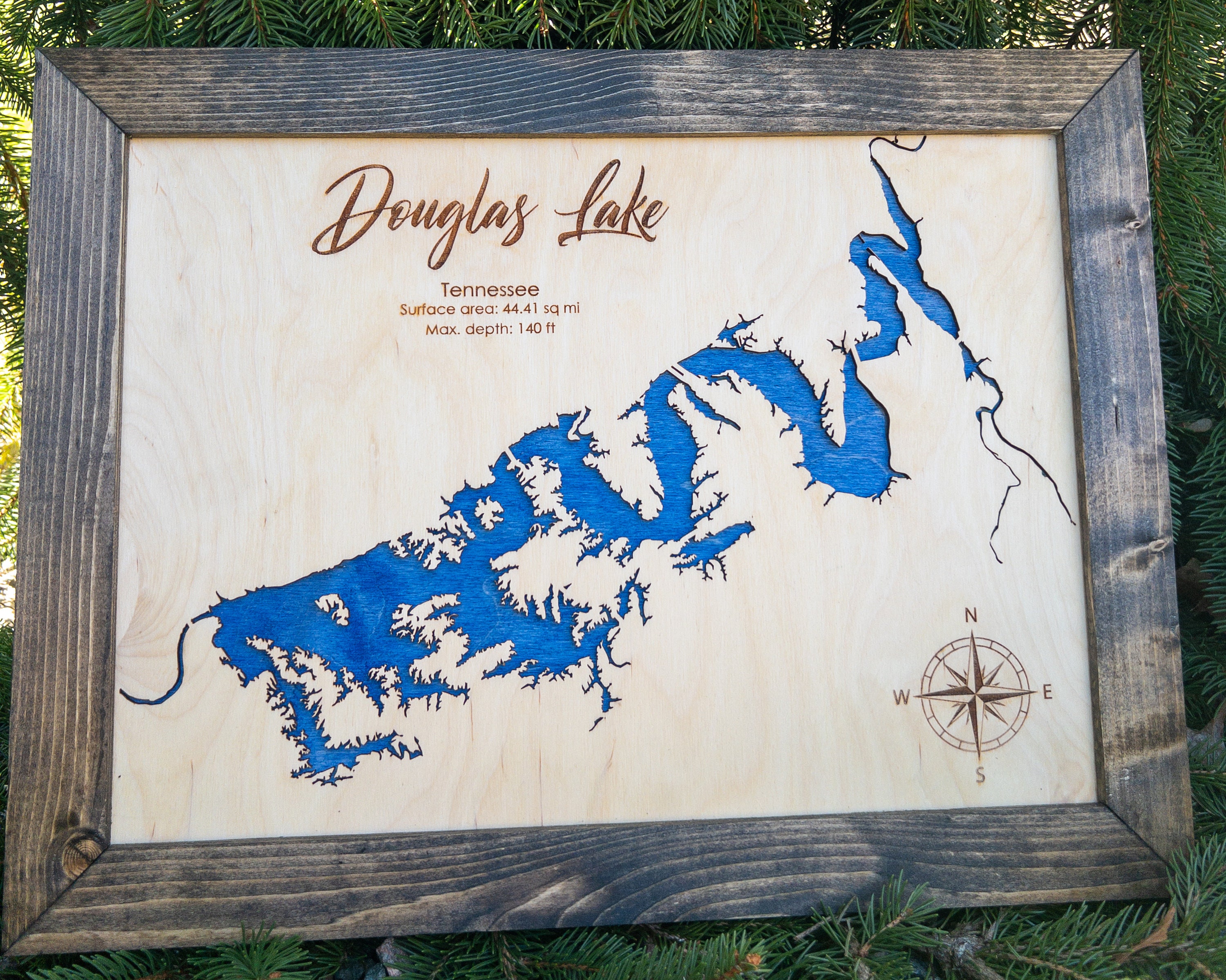 Personalized Lake Map - Etsy